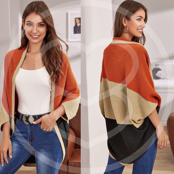 Sweaters | Mariann Color Block Knit Cardigan | Poshmark